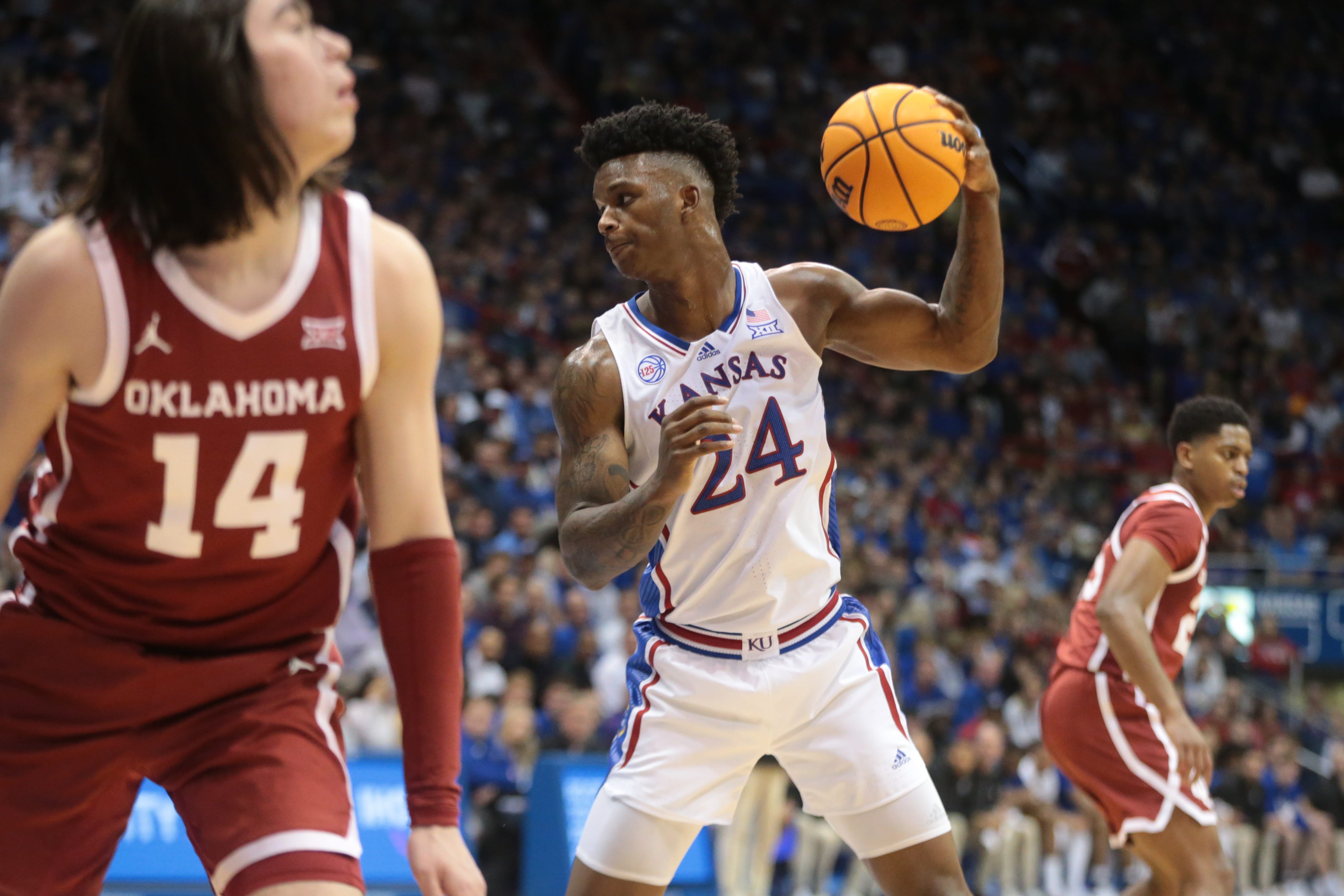 KJ Adams Jr. thrives in Kansas basketball role even he didn’t envision