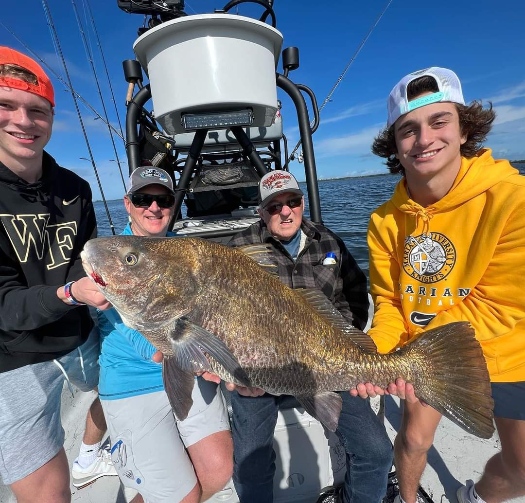 Space Coast fishing features snapper, black drum & mahi mahi