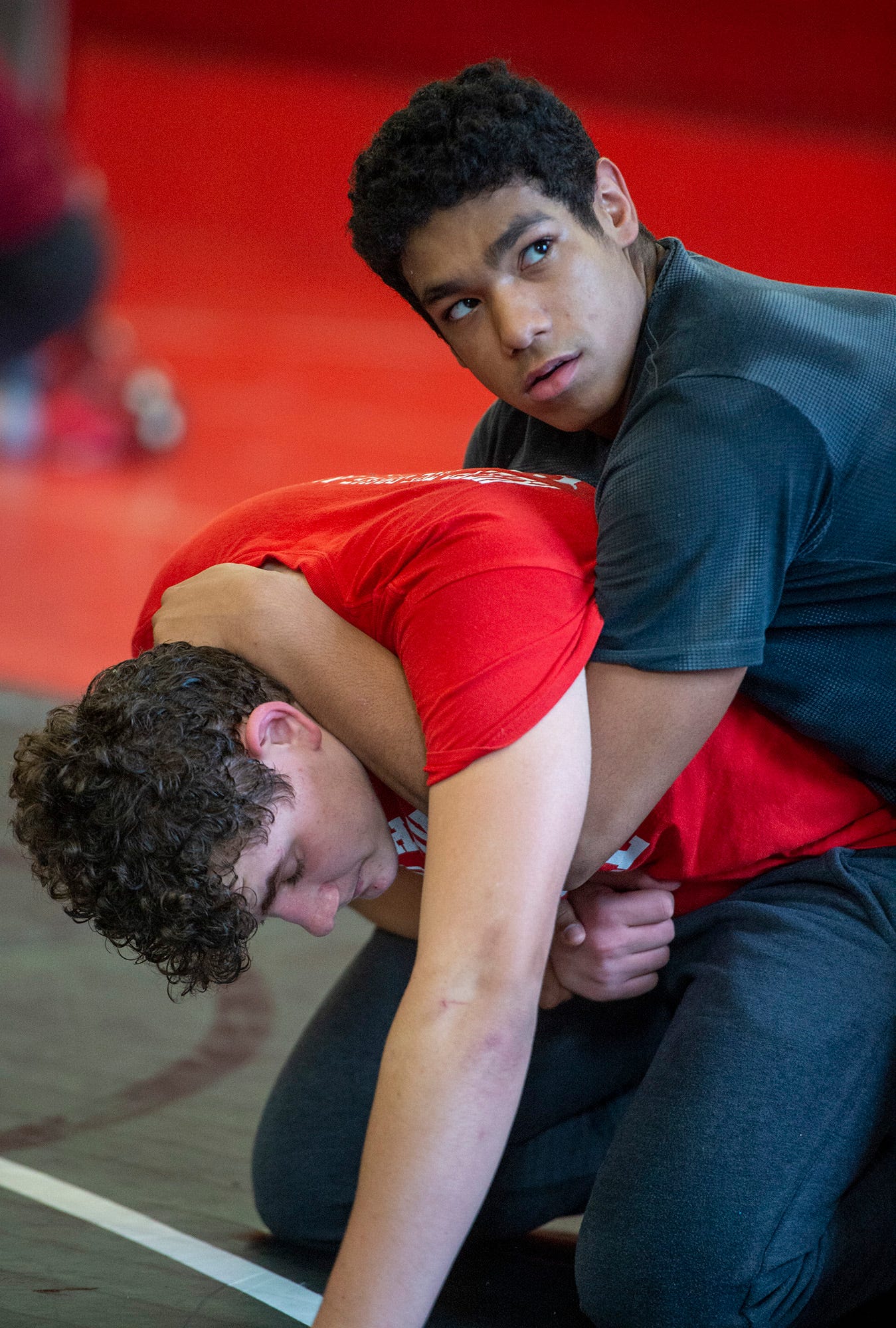 VIDEO: Undefeated Milford wrestling team runs through practice drills