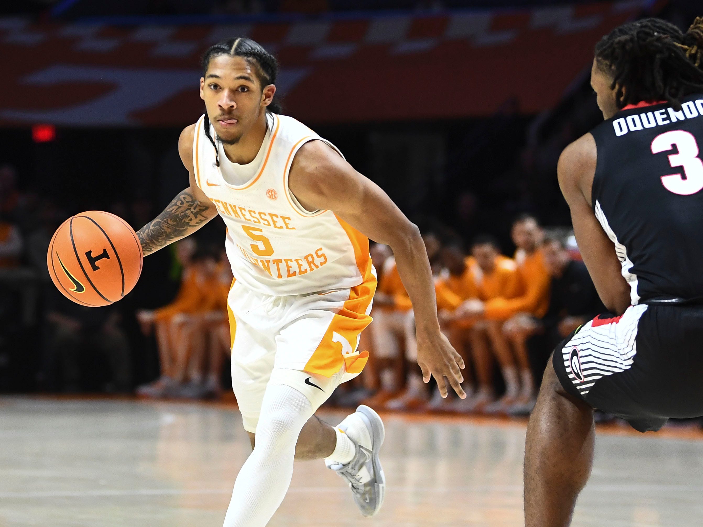 Zakai Zeigler on Tennessee basketball's defense vs. Georgia