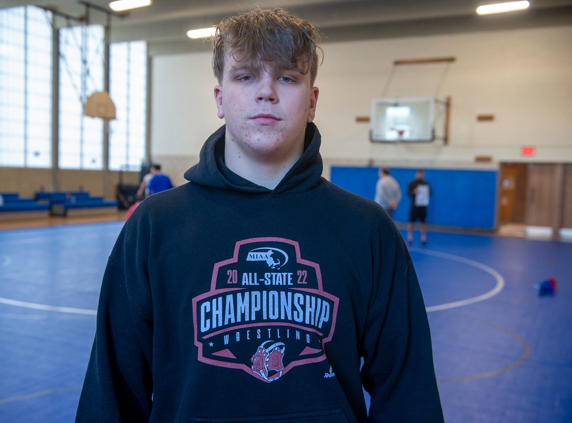 Ashland High's Pat DesLauriers is making history on the wrestling mat