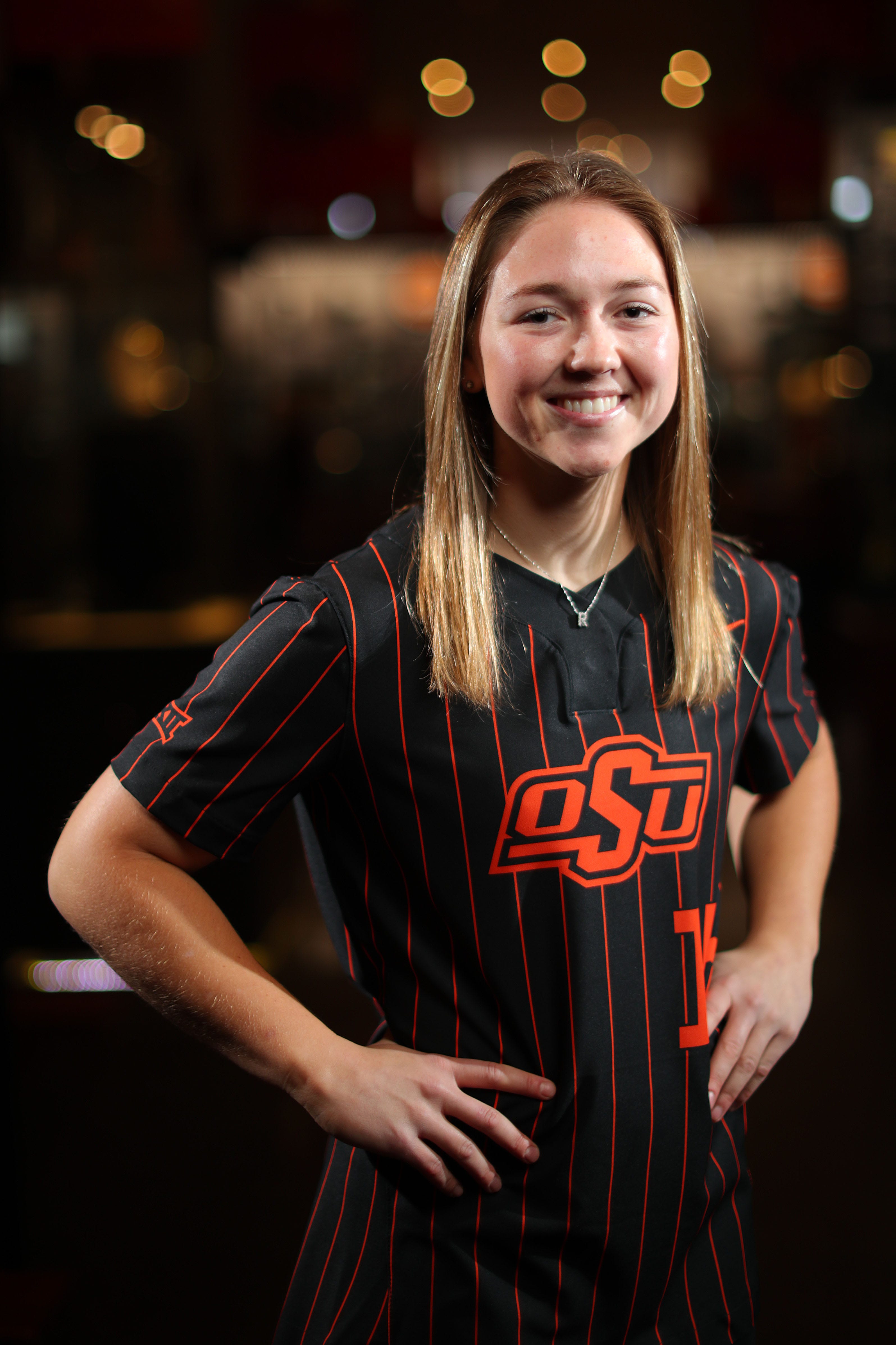 Rachel Becker setting table atop Oklahoma State softball batting order