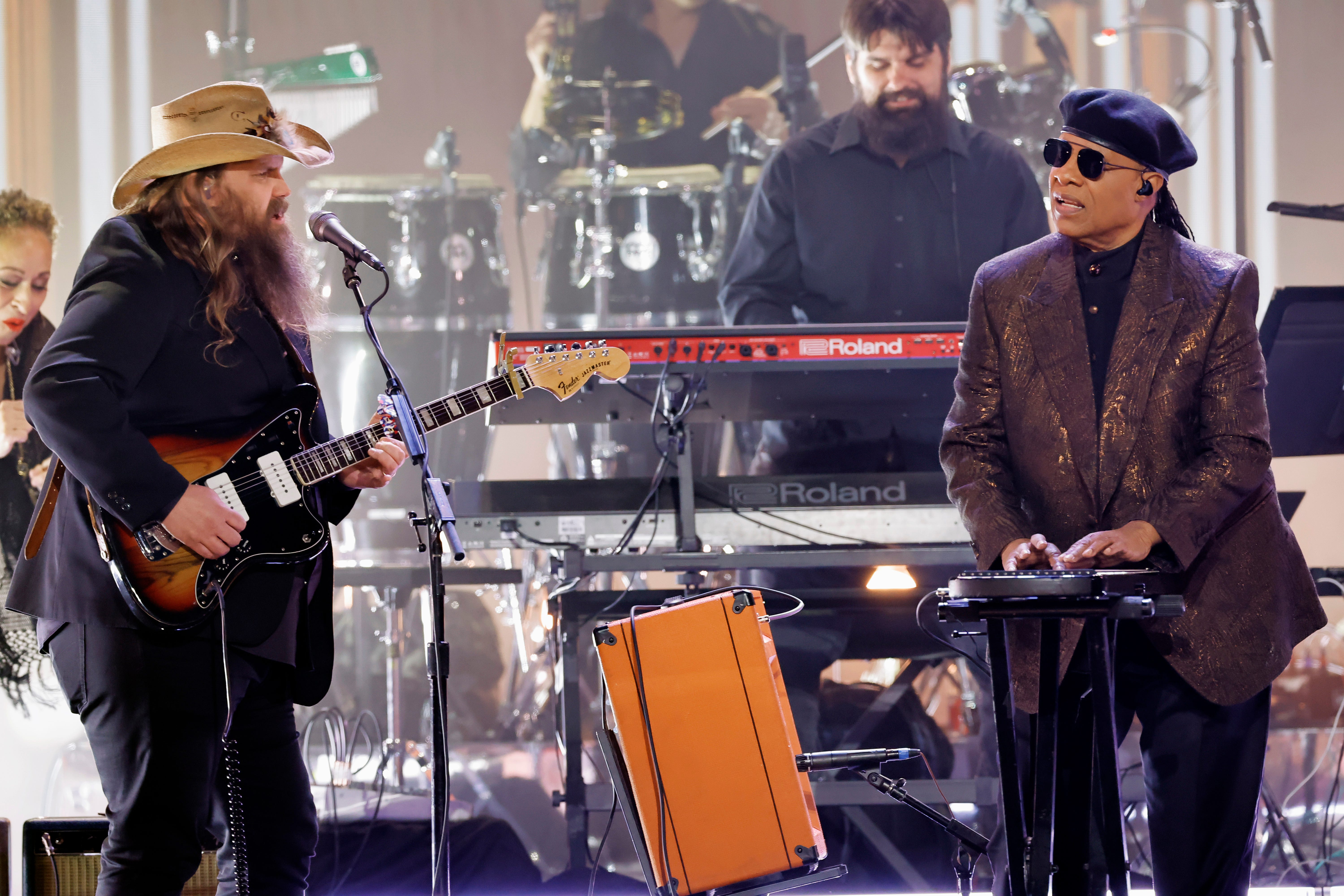 Grammys 2023: Stevie Wonder, Chris Stapleton perform 'Higher Ground'