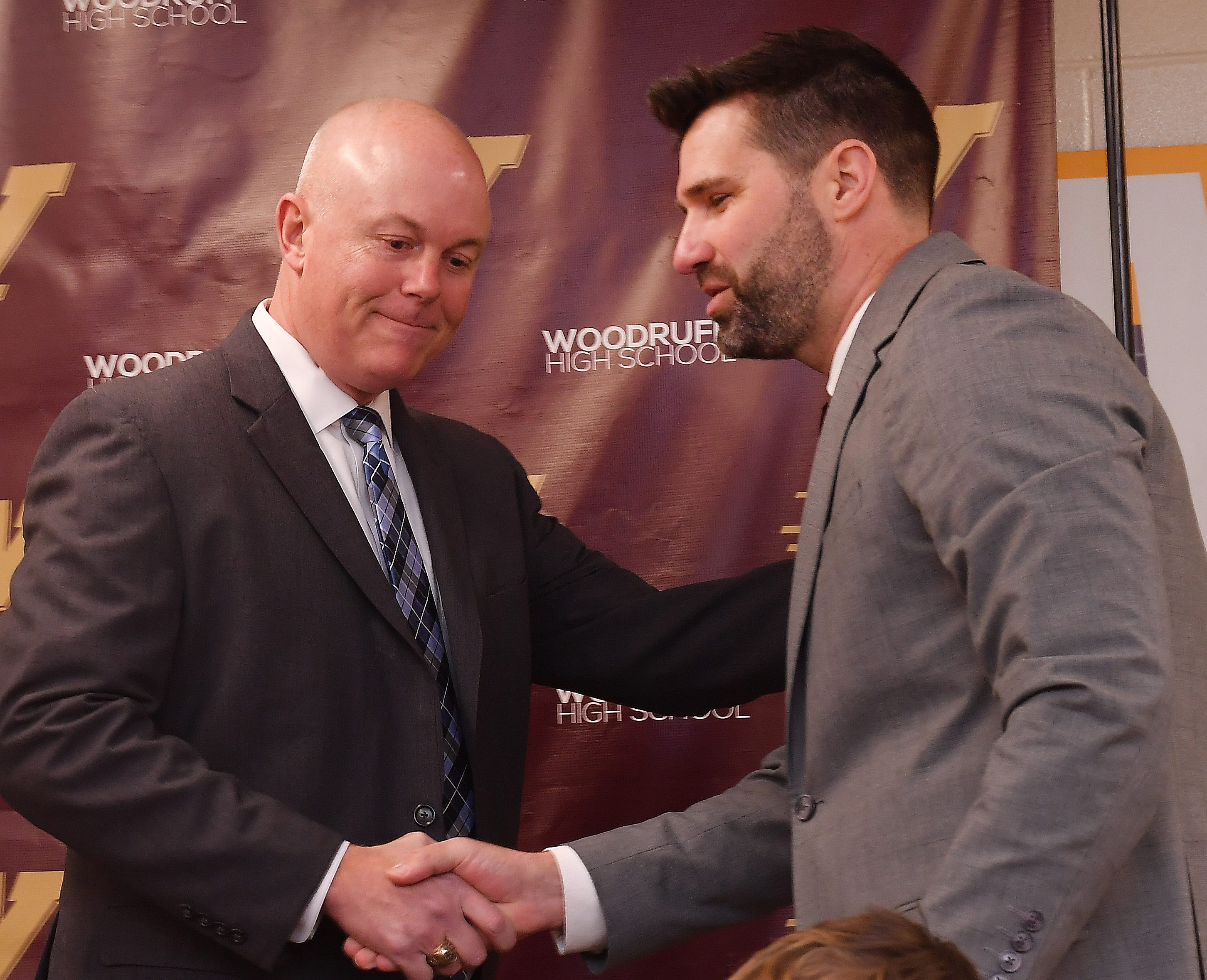 New Woodruff football coach Brett Sloan introductory press conference