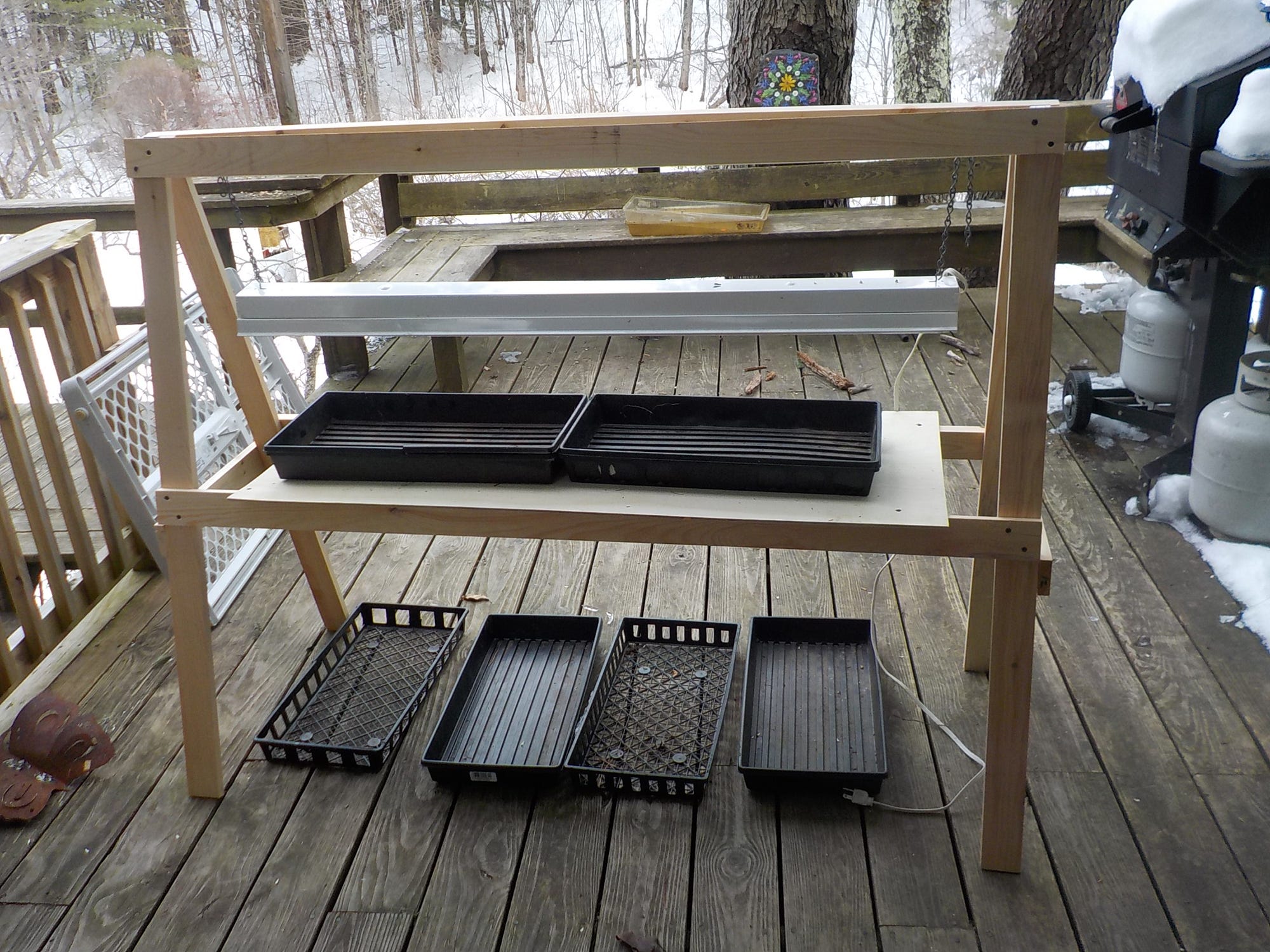 Henry Homeyer: Build a simple plant stand for starting seeds indoors