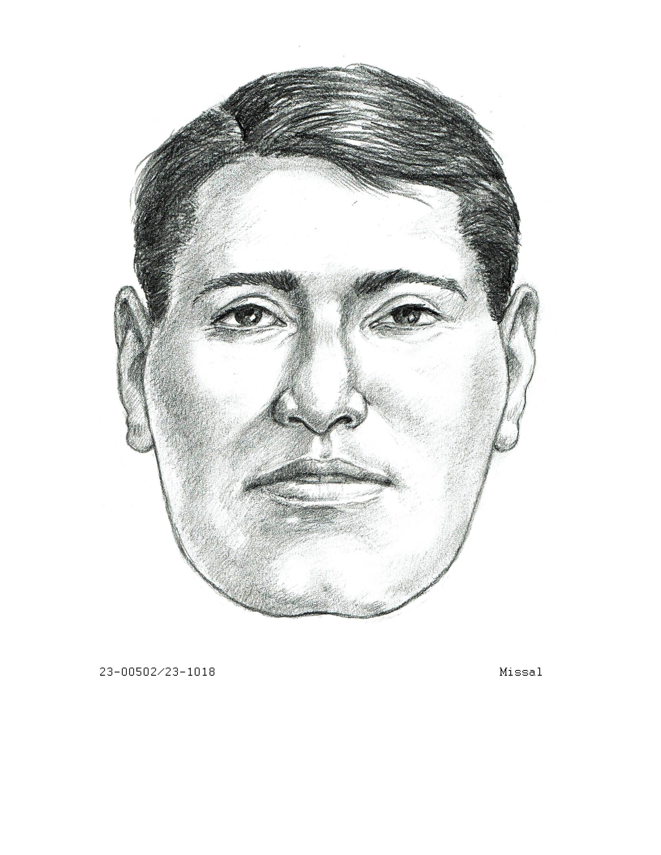 Police release composite sketch of man whose remains were found