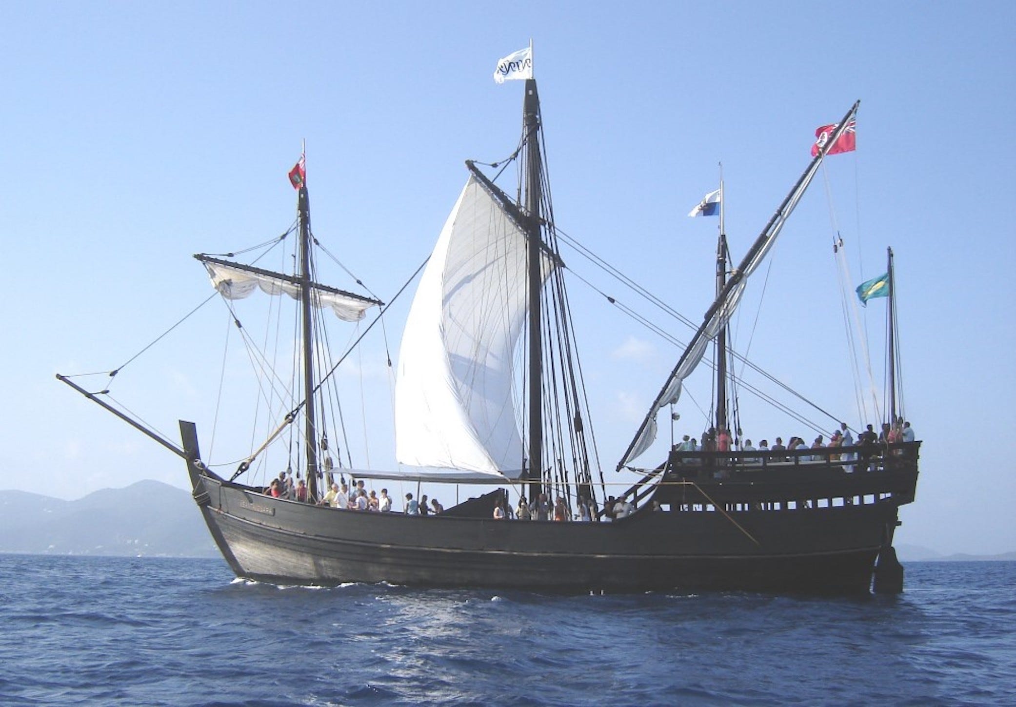 Reproduction of Christopher Columbus ship Pinta in Mississippi