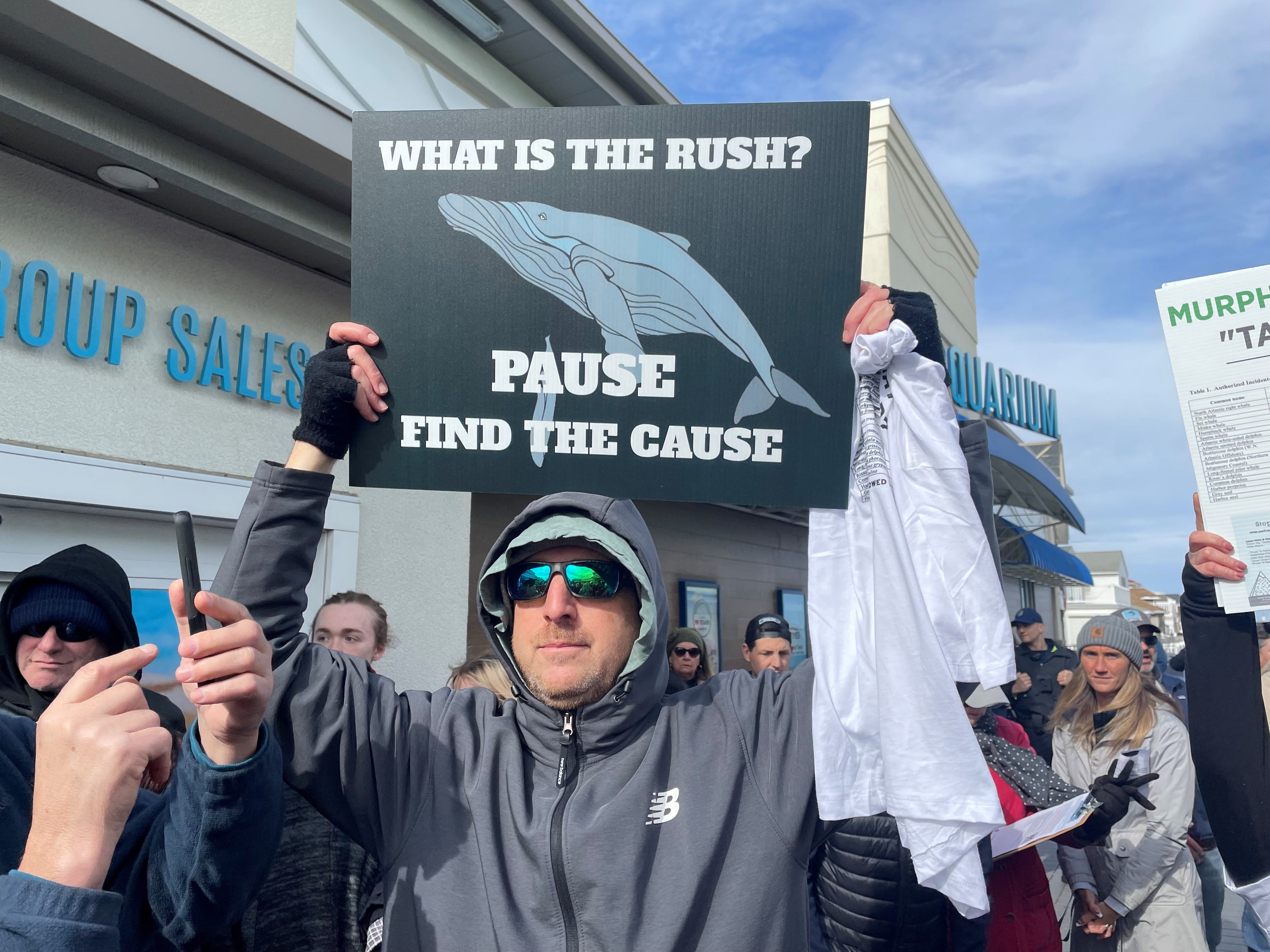 Save the whales rally in Point Pleasant beach attracts hundreds