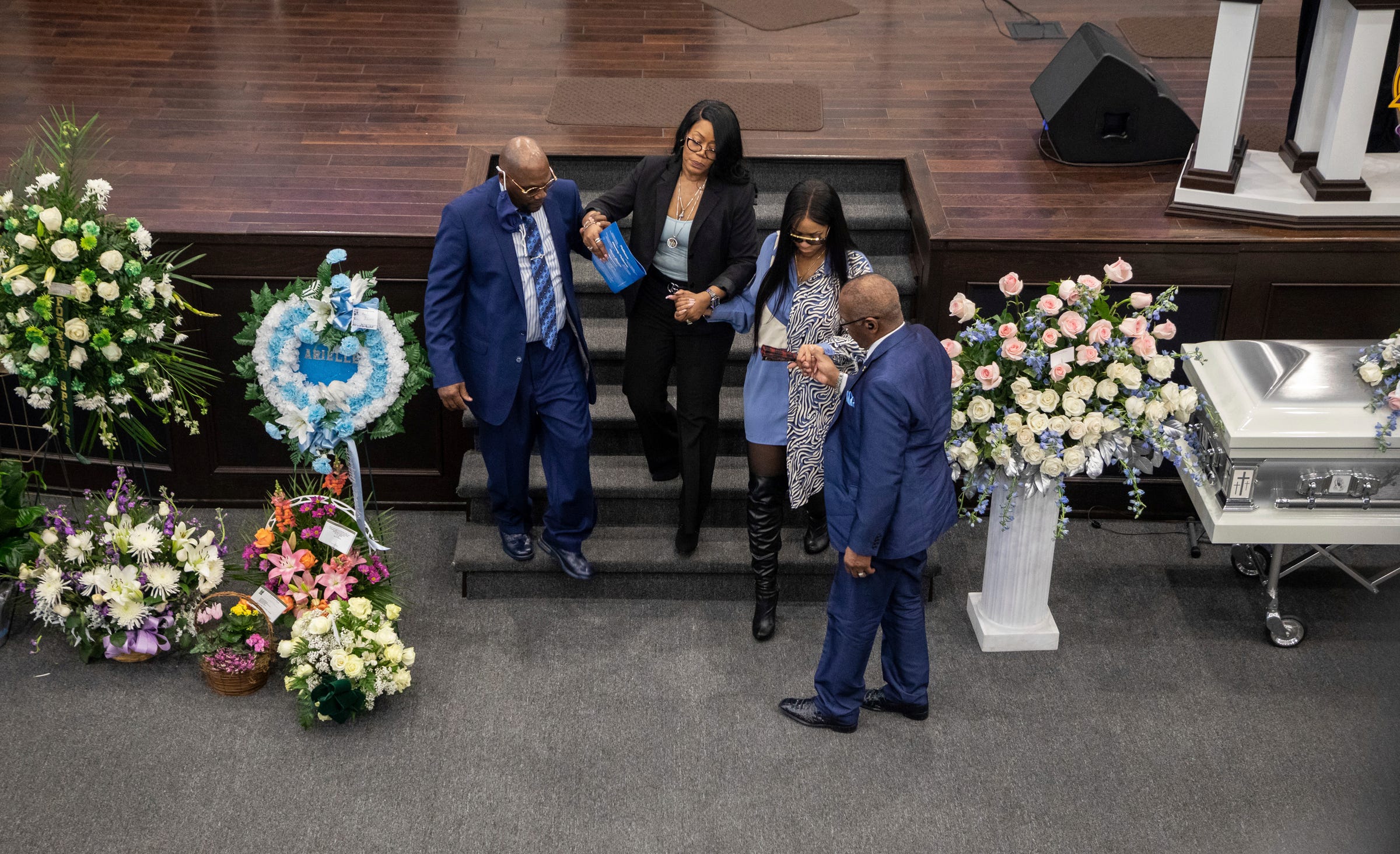 Mourners say goodbye to Arielle Anderson
