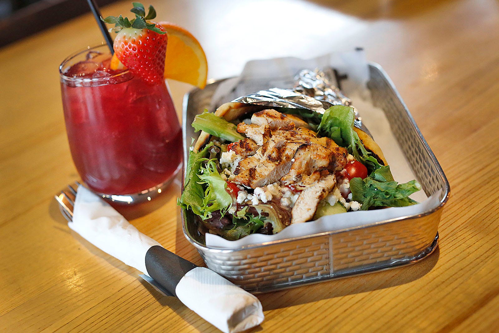 Bates Bar and Grill in Weymouth Landing offers a Mediterranean twist