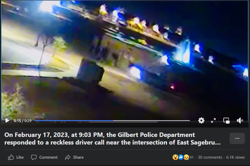 Gilbert police searching for driver seen trying to run over children
