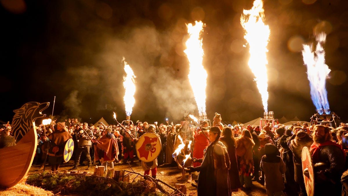 Nordic Festival draws in thousands as burning ship steals the show