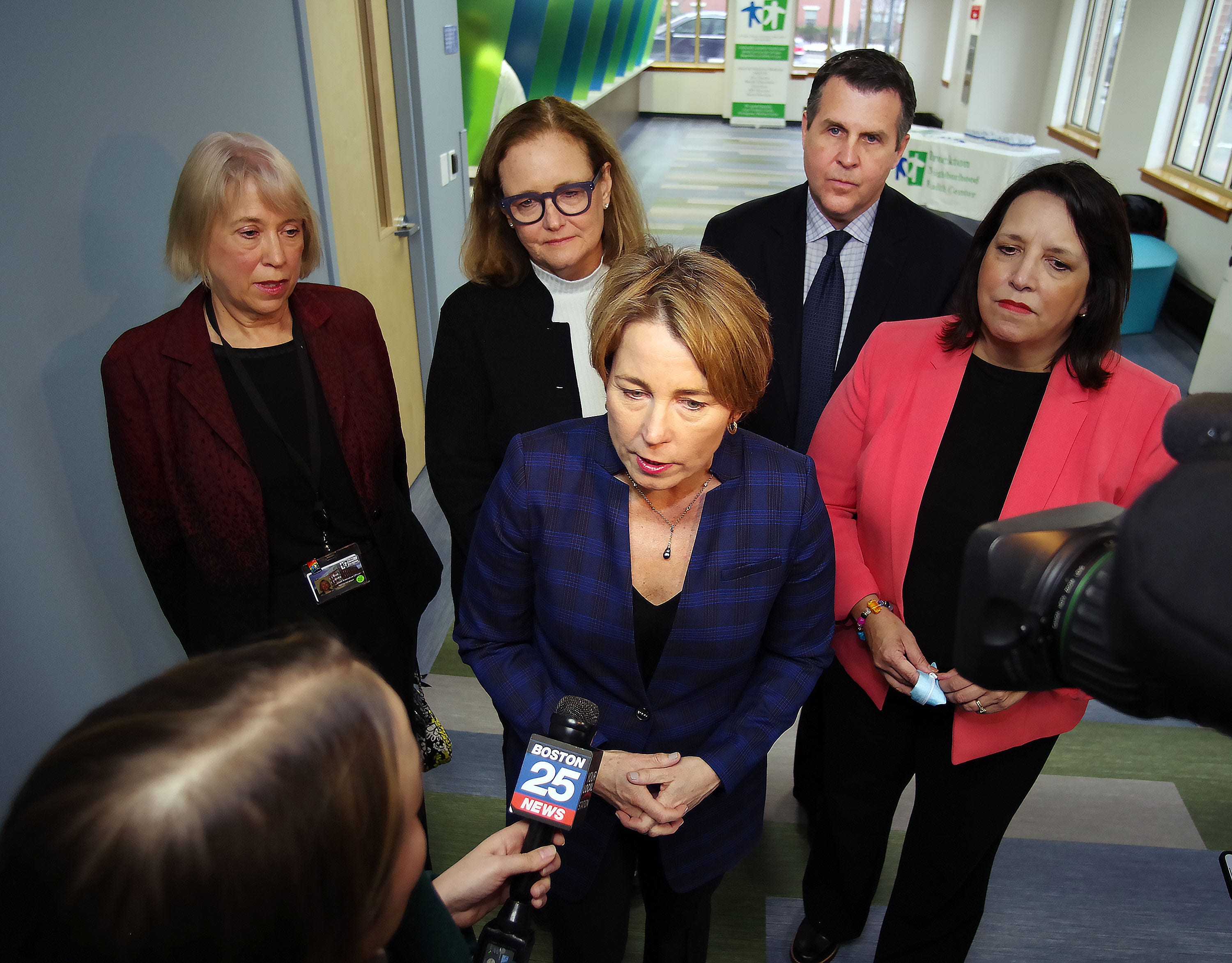Brockton Hospital fire: Gov. Maura Healey tours BNHS, Good Sam ER