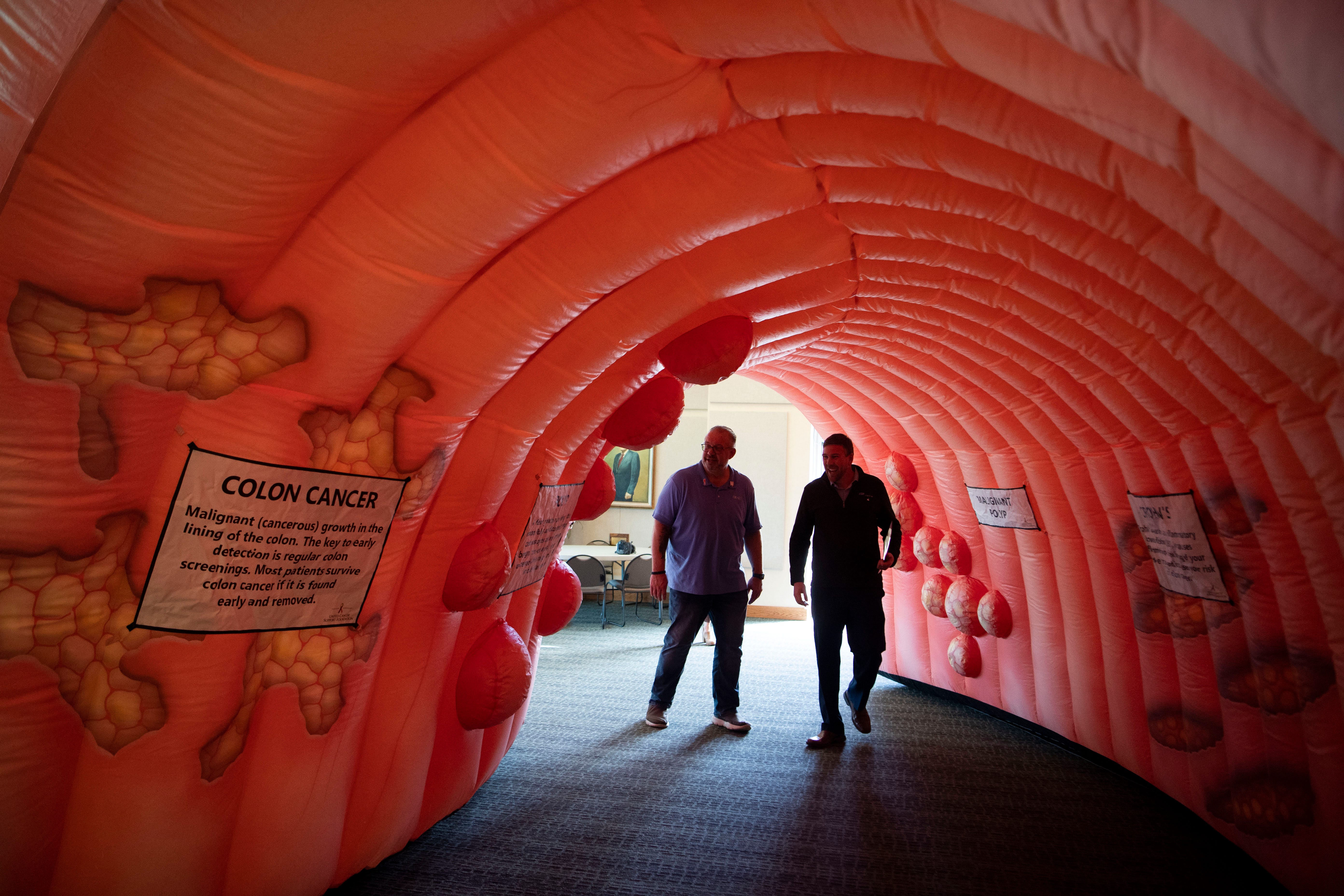 Nolan the Rollin’ Colon teaches Oak Ridge about colon health