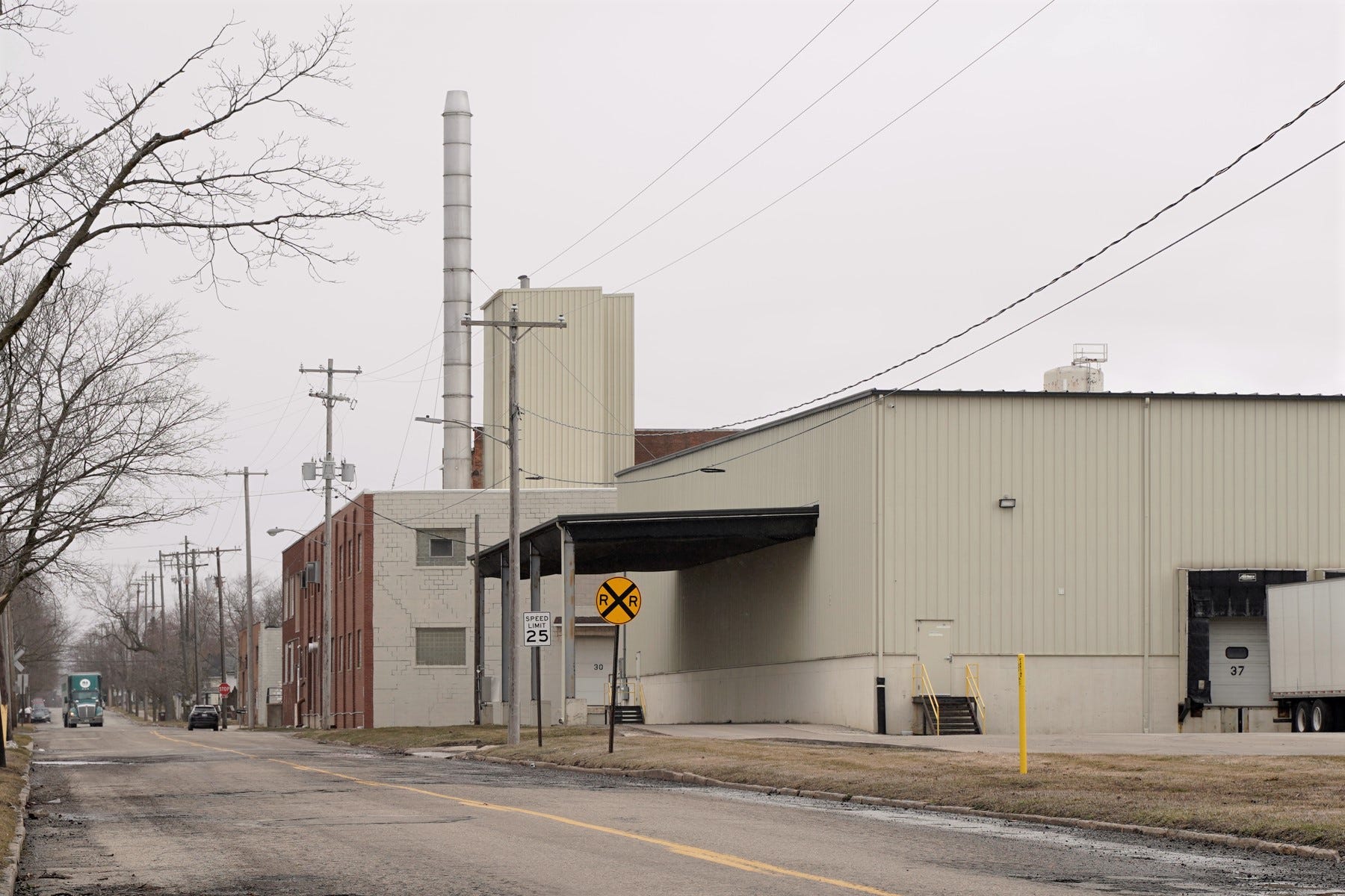 Egg-processing plant in Adrian operating with 100-foot exhaust stack