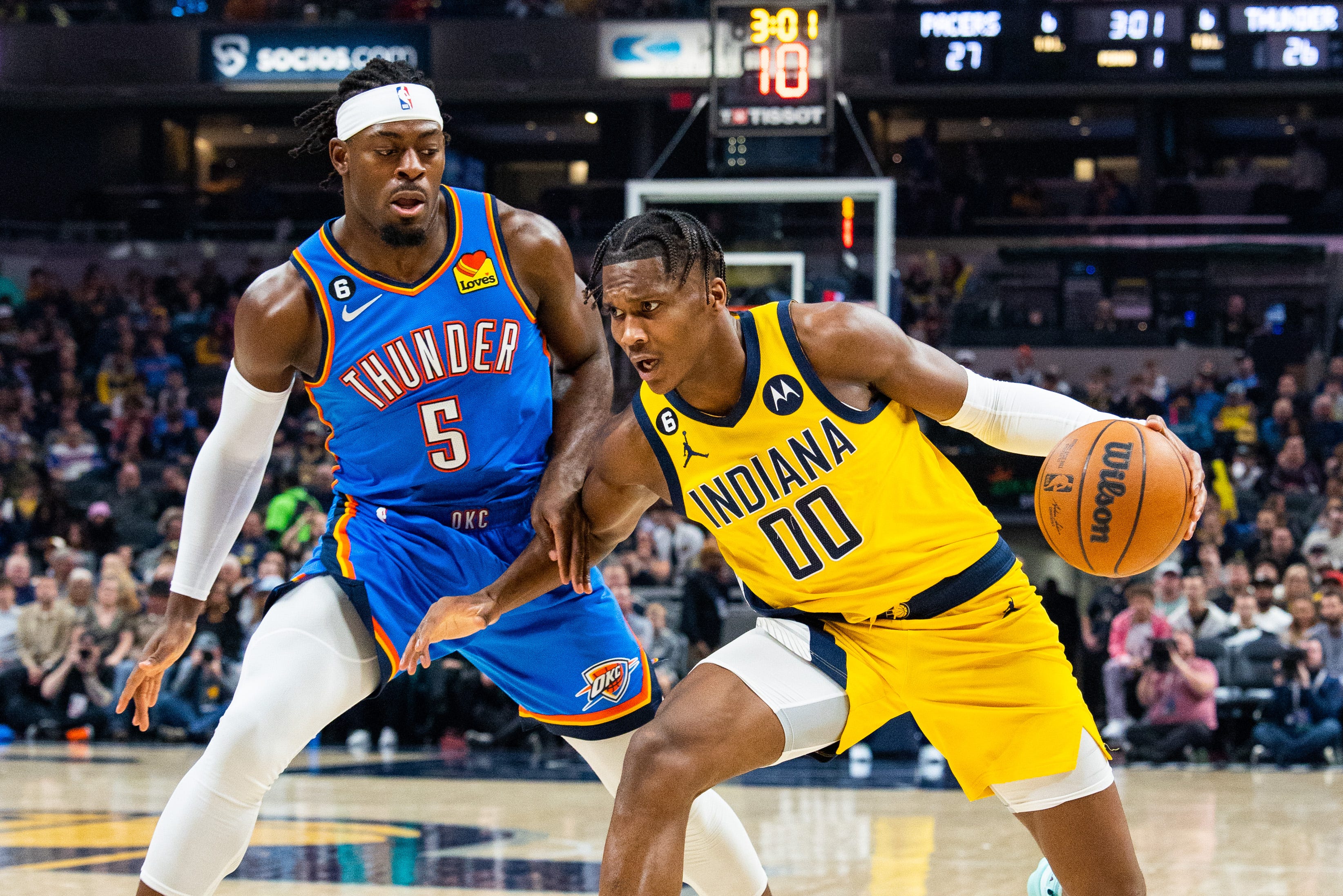 Pacers vs. Thunder: Pacers point guards carry them to close win