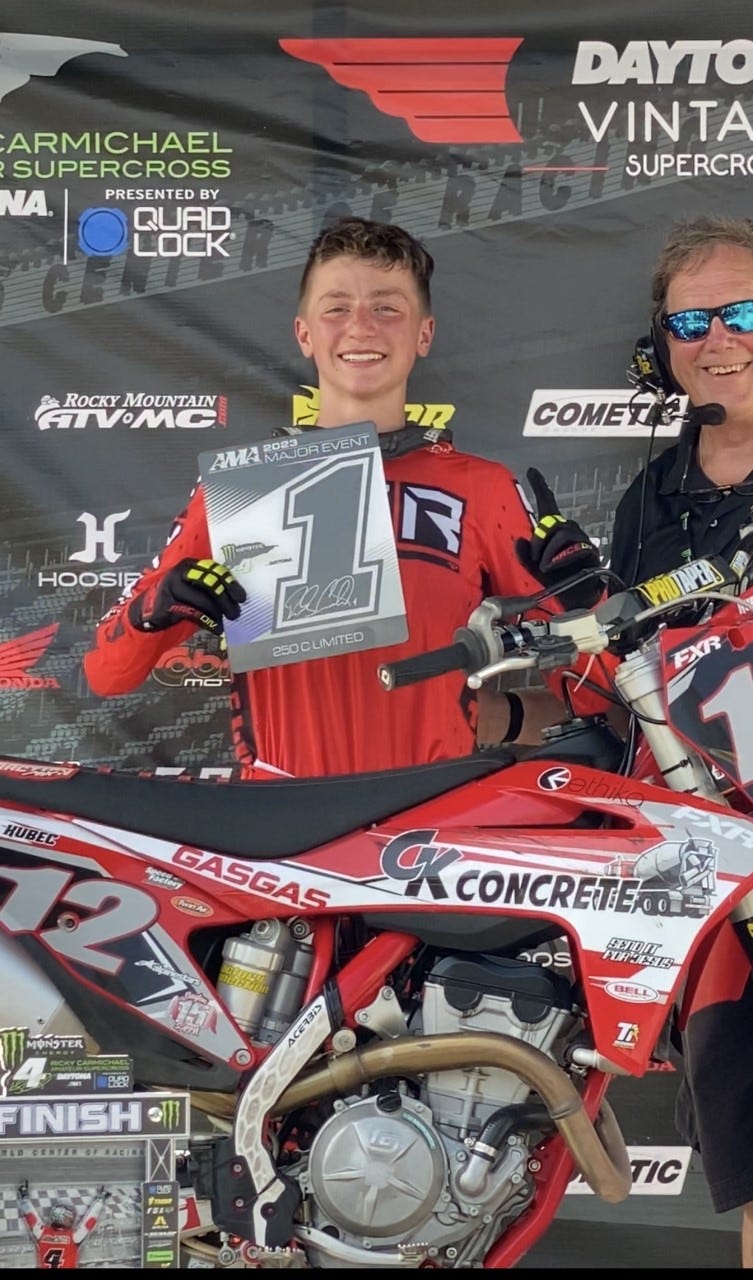 East Henderson's David Kubec wins amateur supercross races at Daytona