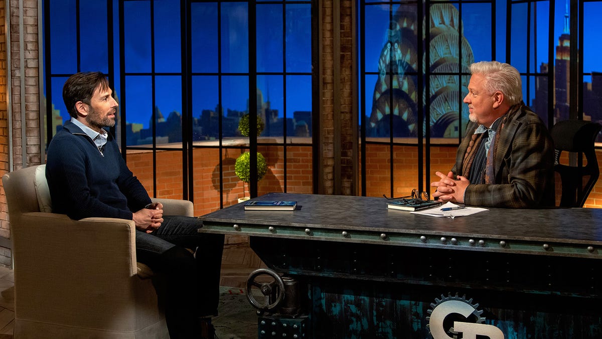 Jordan Belfi, Sean Patrick Flnaery and Glenn Beck star in 'Nefarious'