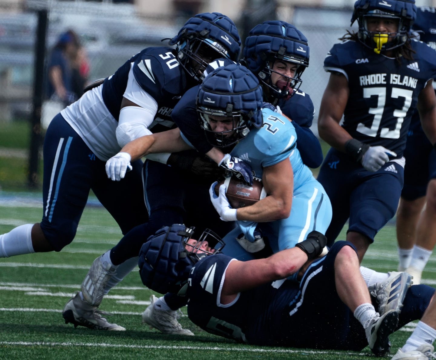 Rhode Island football team holds annual Blue-White game