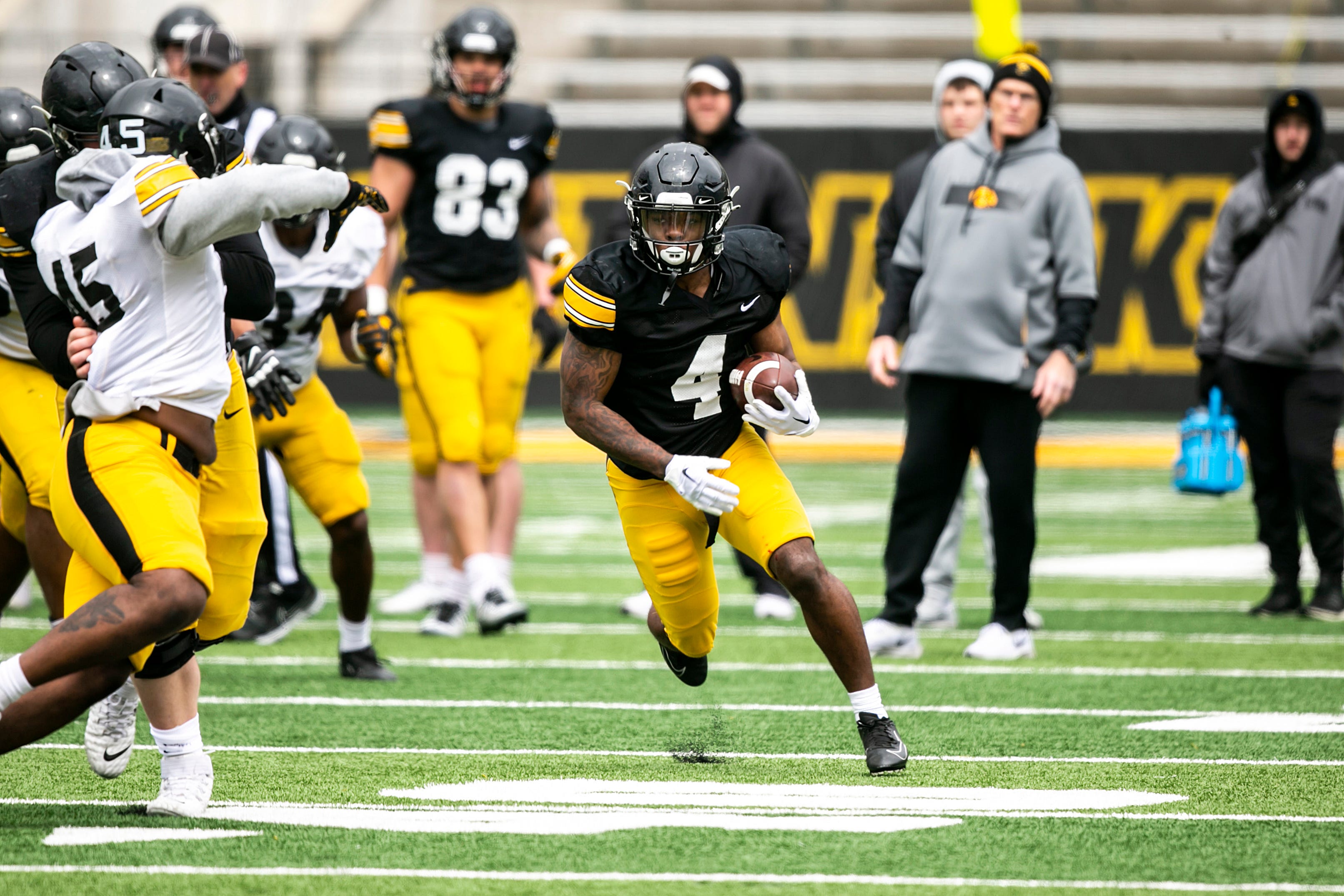 Iowa football running backs eye breakout season in 2023