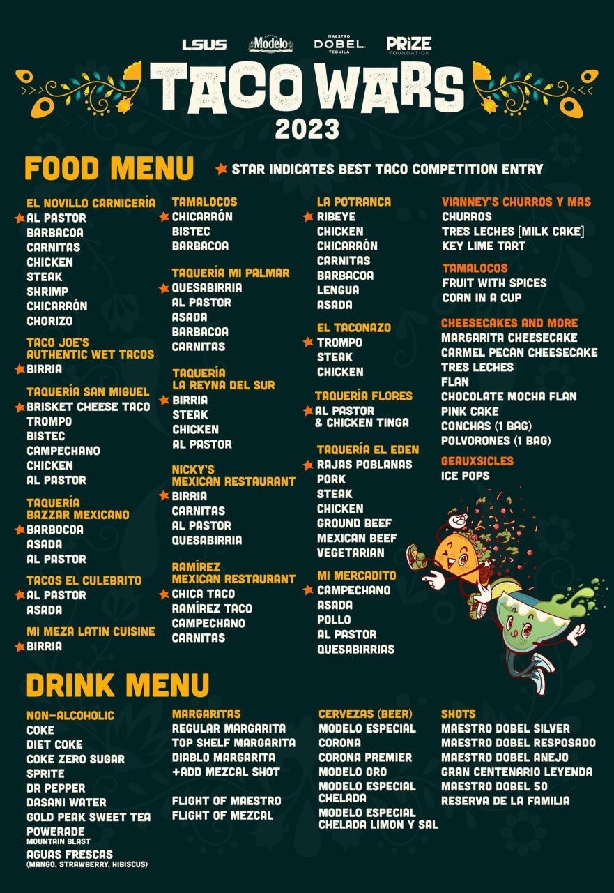 Here's what you need to know before you go to Shreveport's Taco Wars