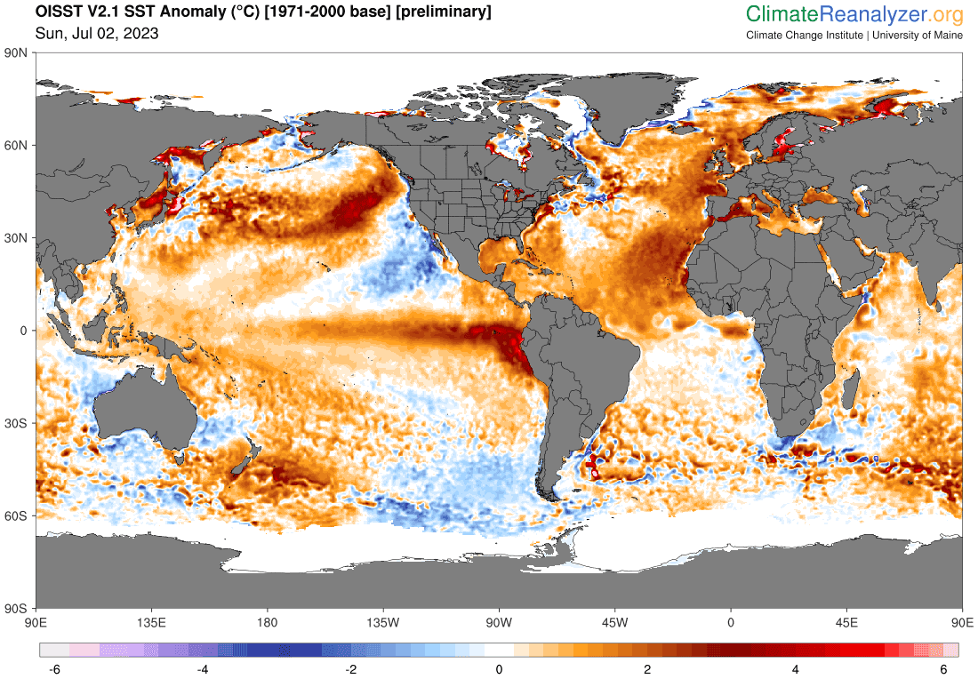 The oceans are unusually hot and on track to get hotter. That’s not ...