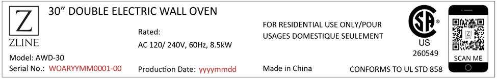 CPSC, ZLINE Announce Recalls Built-In Electric Wall Ovens Due to Impact ...